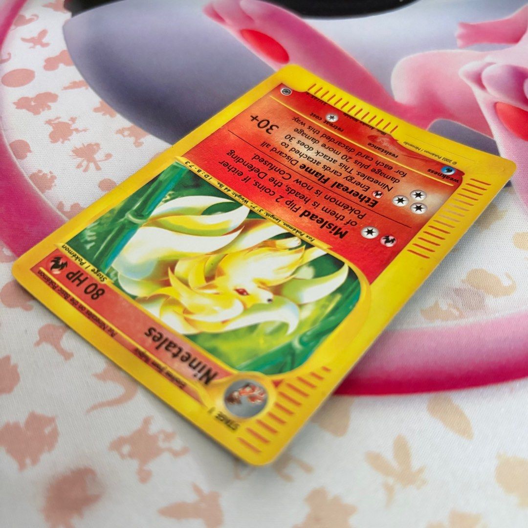 2002 Pokemon Card Pocket Monsters Vintage Expedition Ninetales Reverse ...