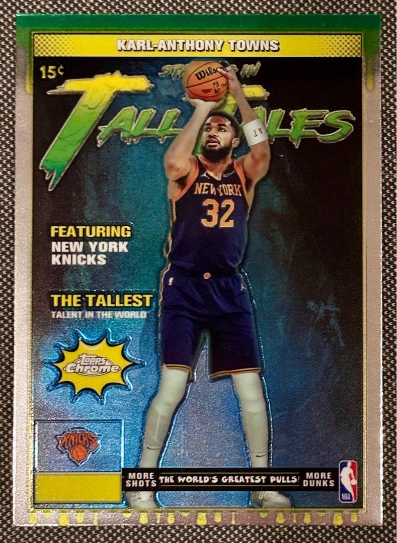 2025 NBA KARL-ANTHONY TOWNS 💅 Topps Chrome Tall Tales Insert, Hobbies ...
