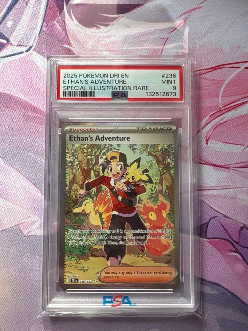 2025 Pokemon Ethan's Adventure Special Illustration Rare PSA 9, Hobbies ...