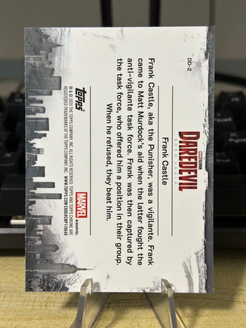 2025 Topps Marvel Chrome Frank Castle Daredevil Born Again, Hobbies ...