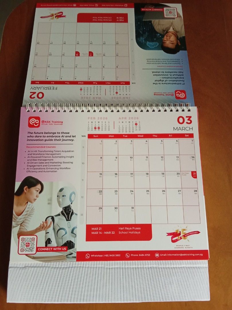 2026 Desk Calendar, Hobbies & Toys, Stationery & Craft, Other ...