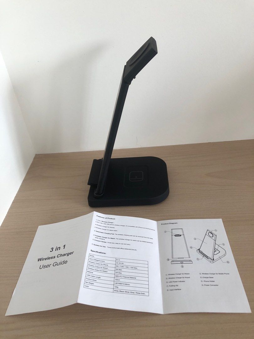 3-in-1 Wireless Charger, Mobile Phones & Gadgets, Mobile & Gadget ...