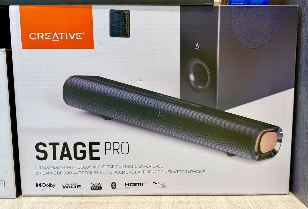 💥全新現貨💥 Creative Stage Pro 搭載 Dolby Audio 的 2.1 聲道音響, 音響器材, Soundbar、揚聲器 ...