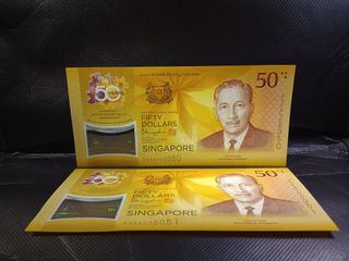 Commemorative $50 polymer with Prefix A, Hobbies & Toys, Memorabilia ...