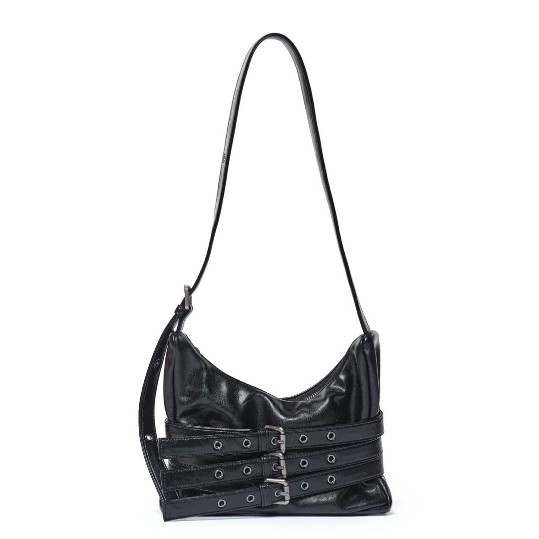 💯 authentic samo ondoh trio belt mug bag M baked black, Women's Fashion ...