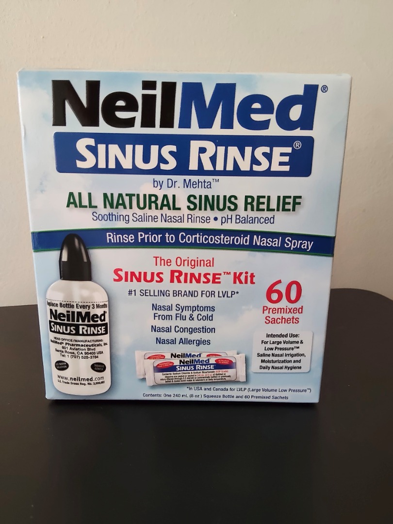 🆕 Unused & Sealed NeilMed Sinus Rinse Kit 👃 | 60 Premixed Sachets ...