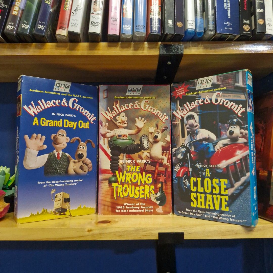 📼 VHS Wallace & Gromit Collection Set - Aardman Animations Retro ...