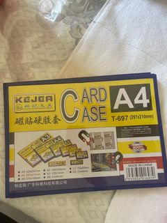 A4 File Case - Multi-Purpose (Thin), Hobbies & Toys, Stationery & Craft ...