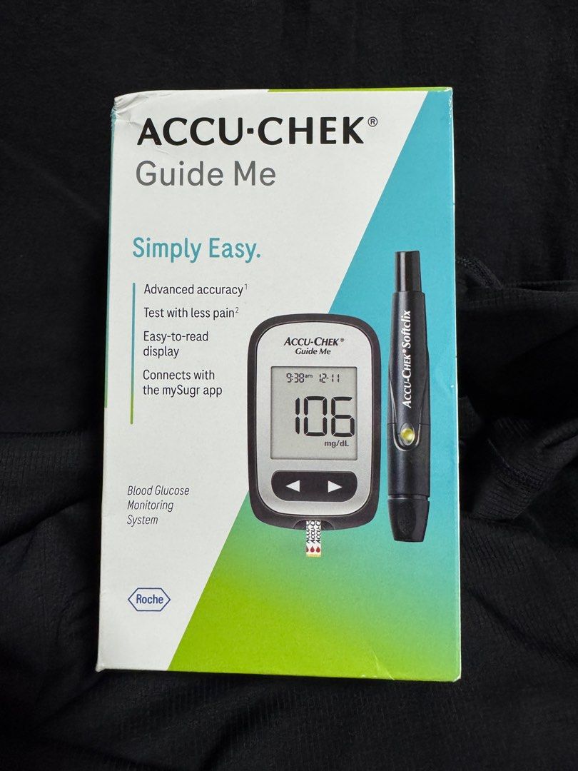 Accu-Chek Guide Me Blood Glucose Monitoring System, Health & Nutrition ...