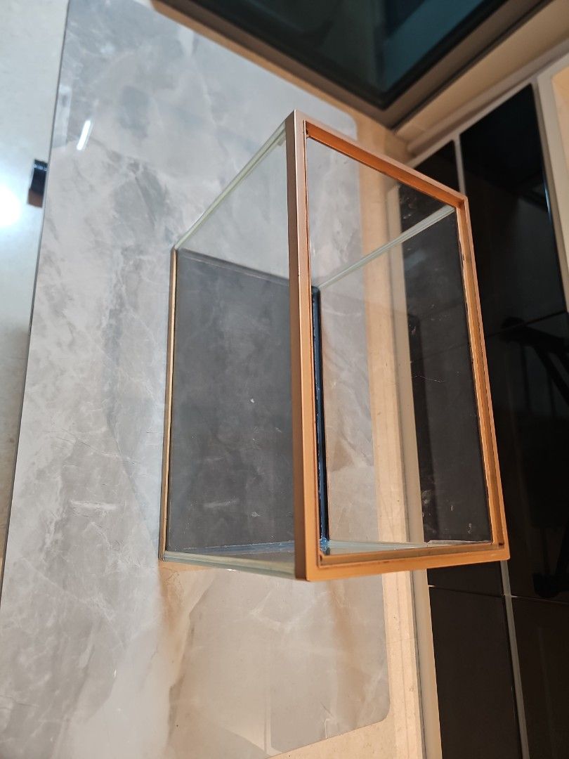 Acrylic Terrarium with Copper Frame, Pet Supplies, Homes & Other Pet ...