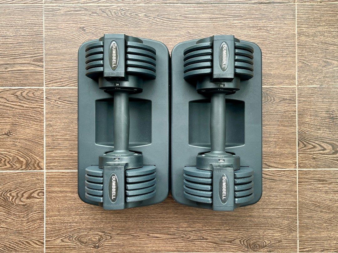 Adjustable Dumbbells - 11kg, Sports Equipment, Exercise & Fitness ...