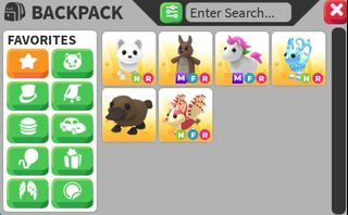 adopt me mega mrs whiskerpips RM 12 EACH!! regular and neon also ...