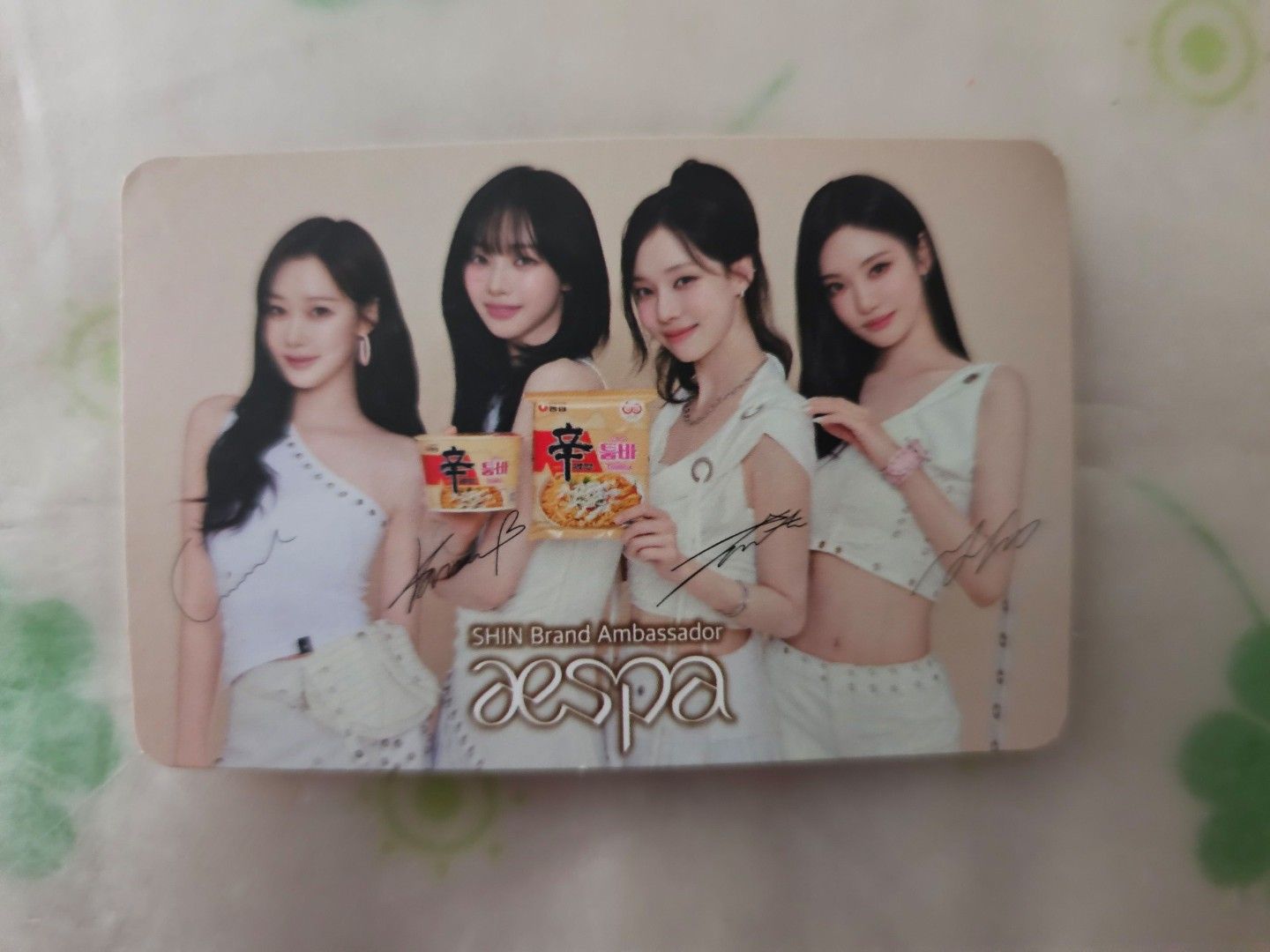 Aespa shin ramen photo card, Hobbies & Toys, Toys & Games on Carousell