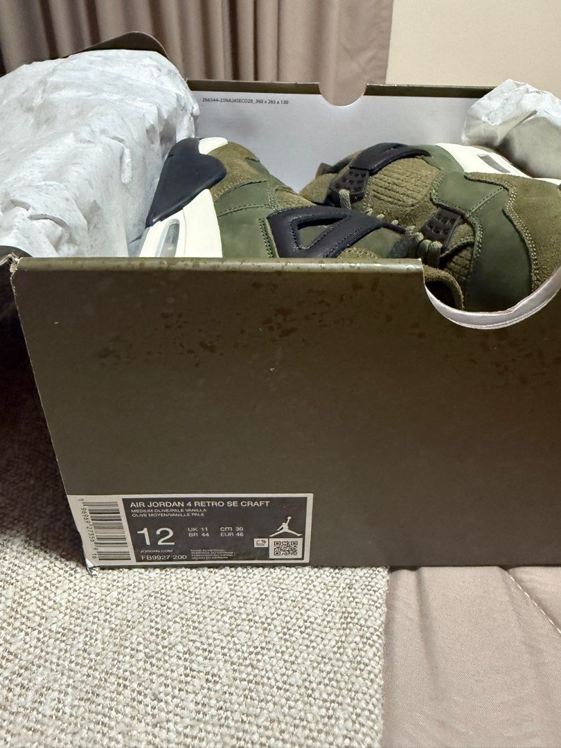 Air Jordan 4 Retro SE Craft - Olive US12, Men's Fashion, Footwear ...