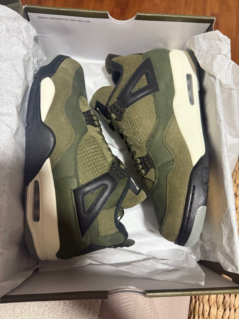 Air Jordan 4 Retro SE Craft - Olive US12, Men's Fashion, Footwear ...