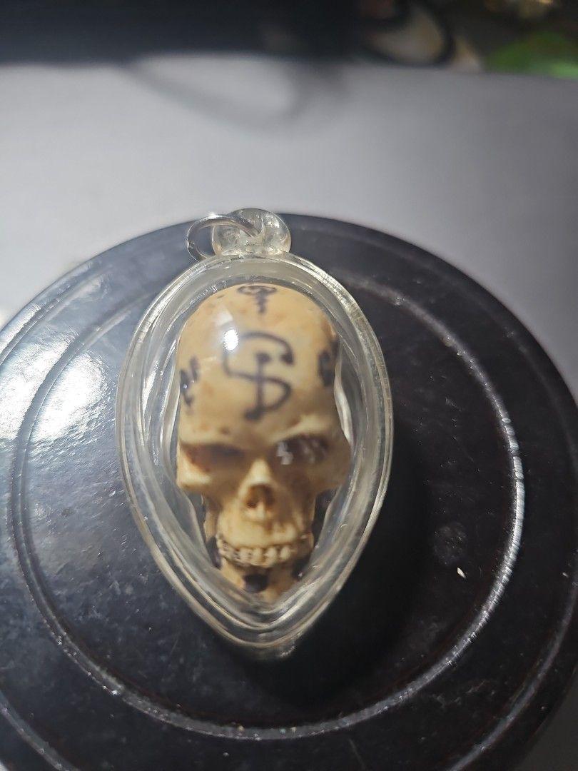 Ajahn Thep Kasip Skull Amulet, Hobbies & Toys, Religious Items on Carousell