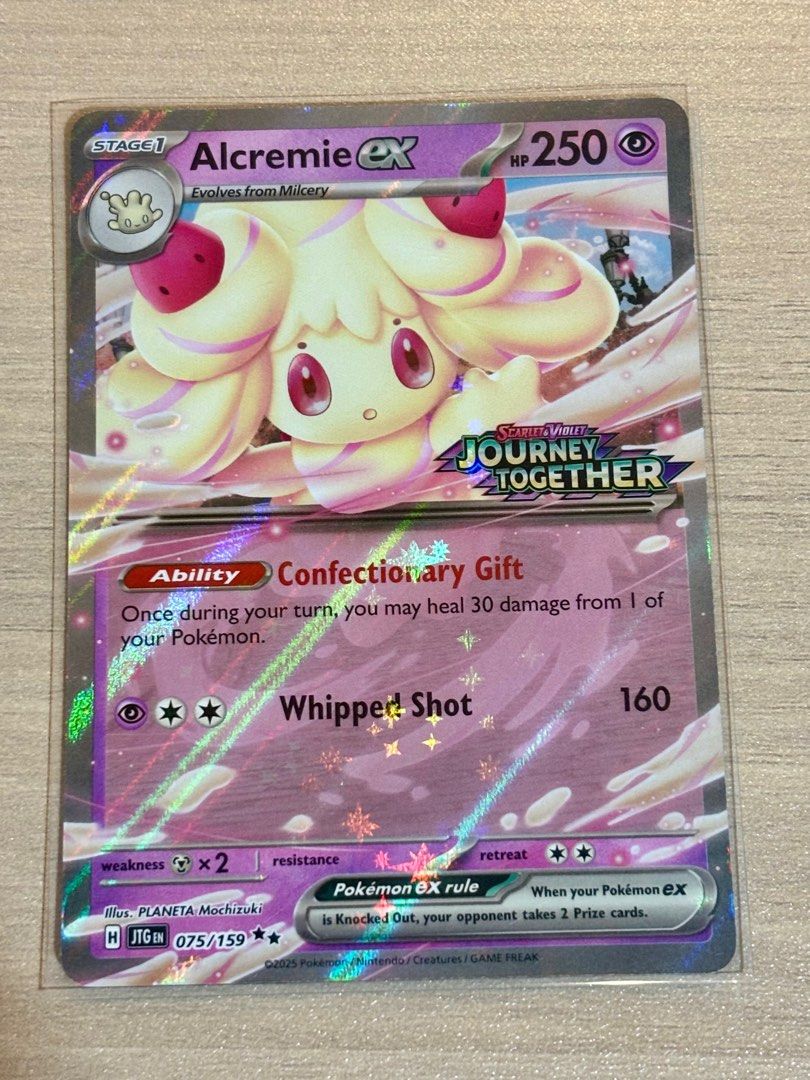 Alcremie Ex Journey Together Stamped Promo 075/159, Hobbies & Toys ...
