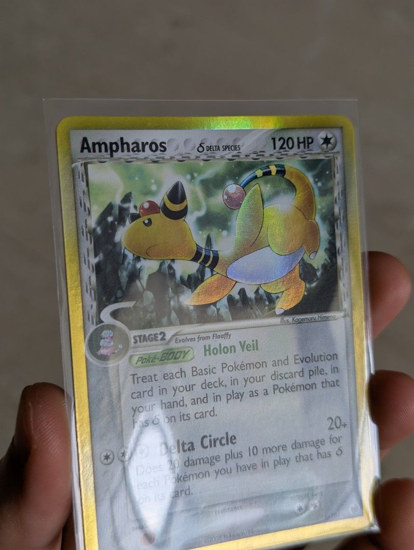Ampharos (Delta Species) | Dragon Frontiers #1/101, Hobbies & Toys ...