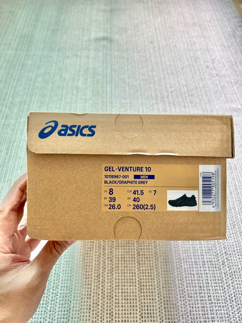 Asics Gel-Venture 10 Men's Running Shoes - Black, Men's Fashion ...