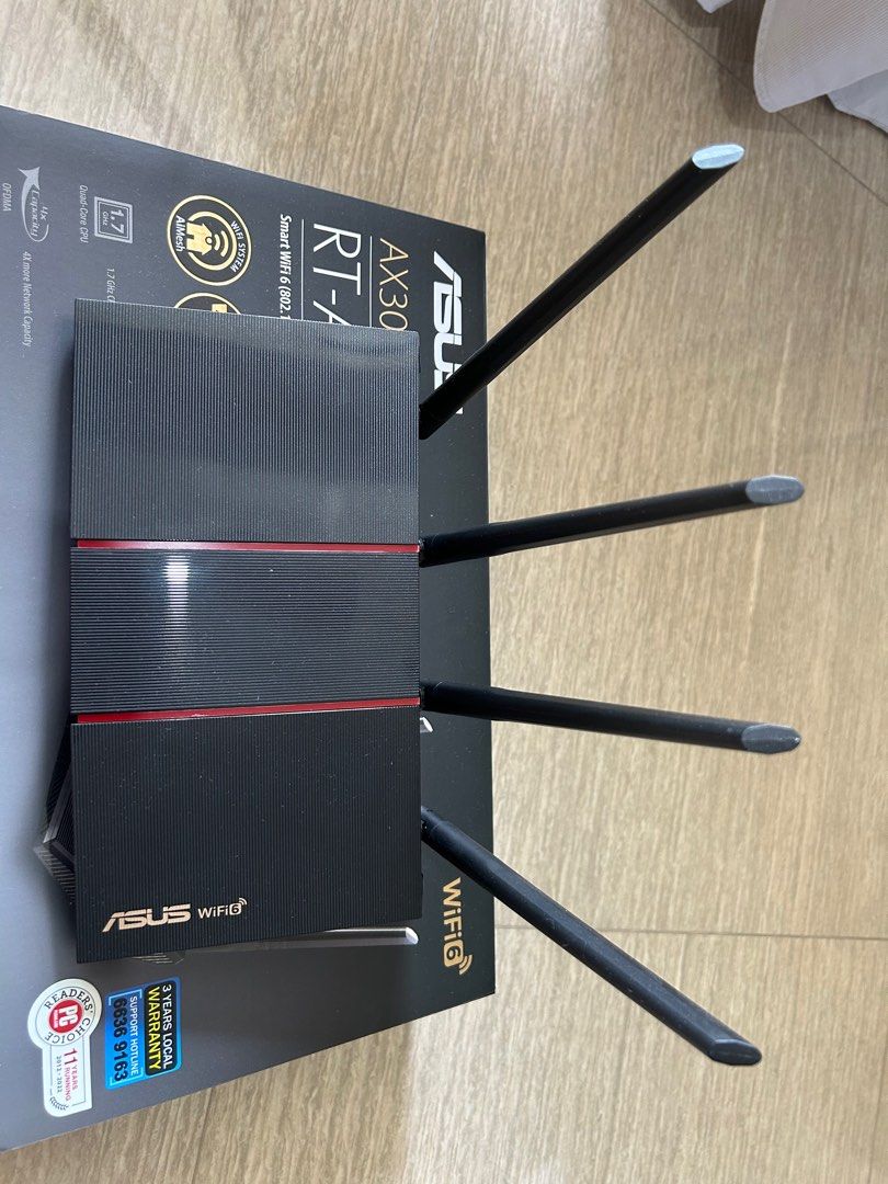 ASUS RT-AX3000P Dual Band WiFi 6 Router, Computers & Tech, Parts ...