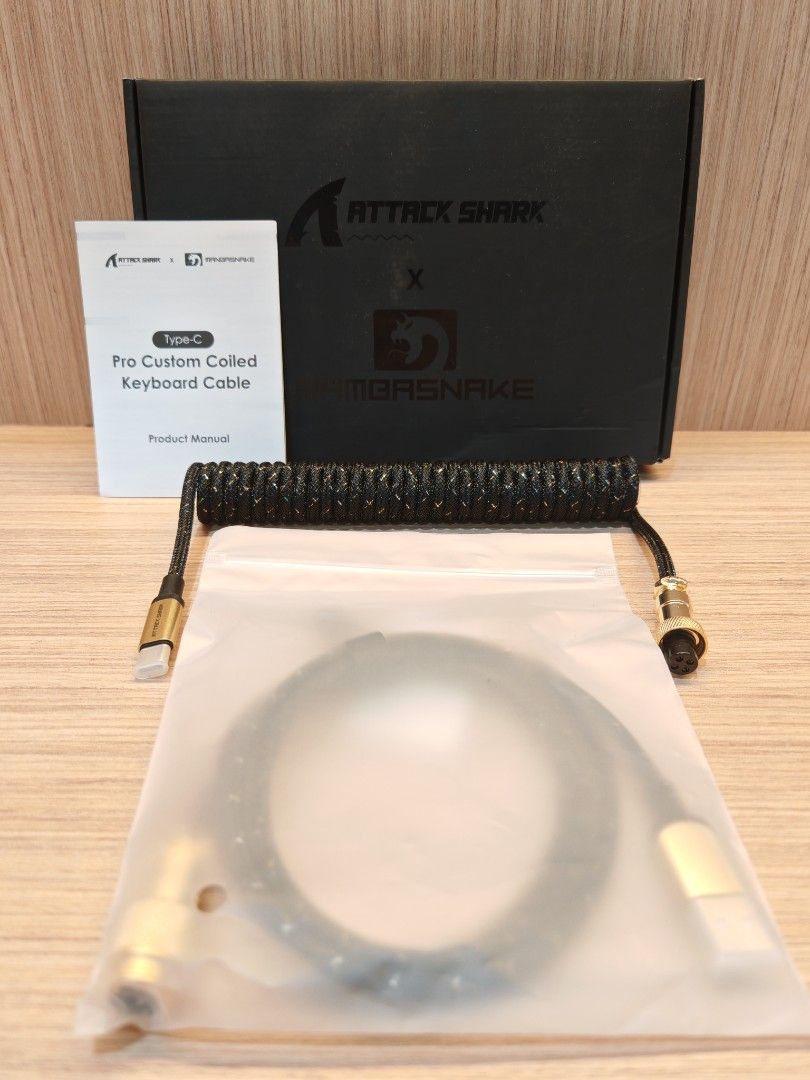 Attack Shark C03 Coiled Keyboard Cable, Computers & Tech, Parts ...