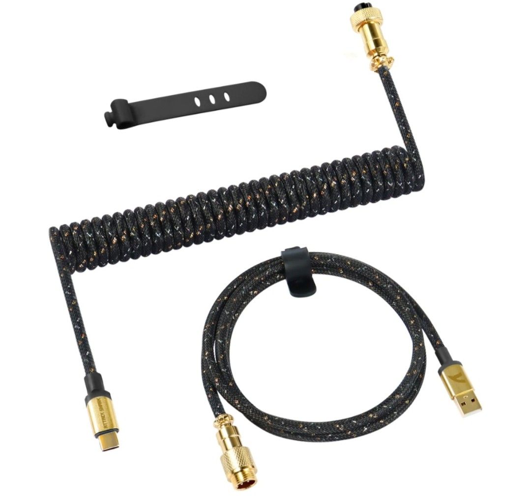 Attack Shark C03 Coiled Keyboard Cable, Computers & Tech, Parts ...