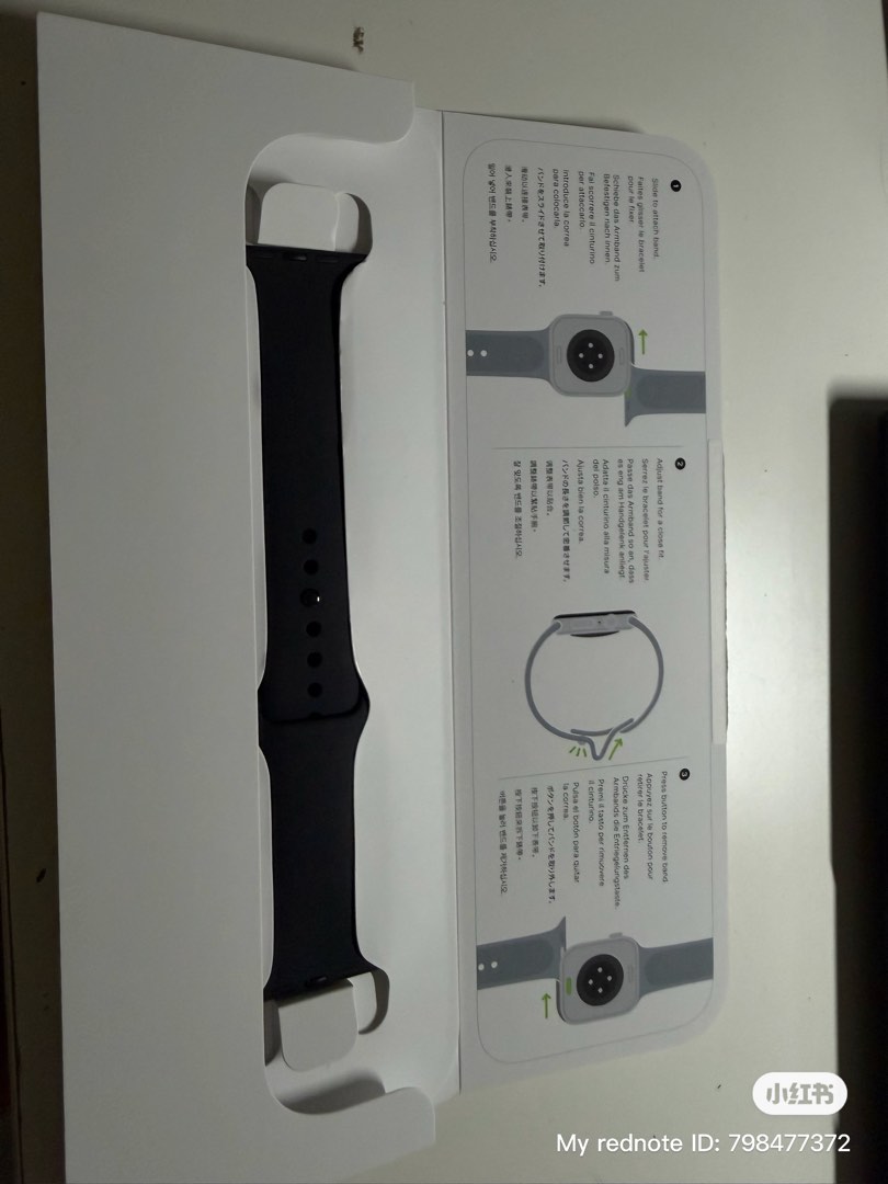 Authentic Apple Watch Midnight Sport Band 46mm M/L, Mobile Phones ...