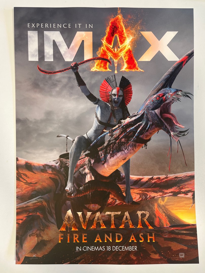 Avatar: Fire and Ash IMAX Movie Poster, Hobbies & Toys, Collectibles ...
