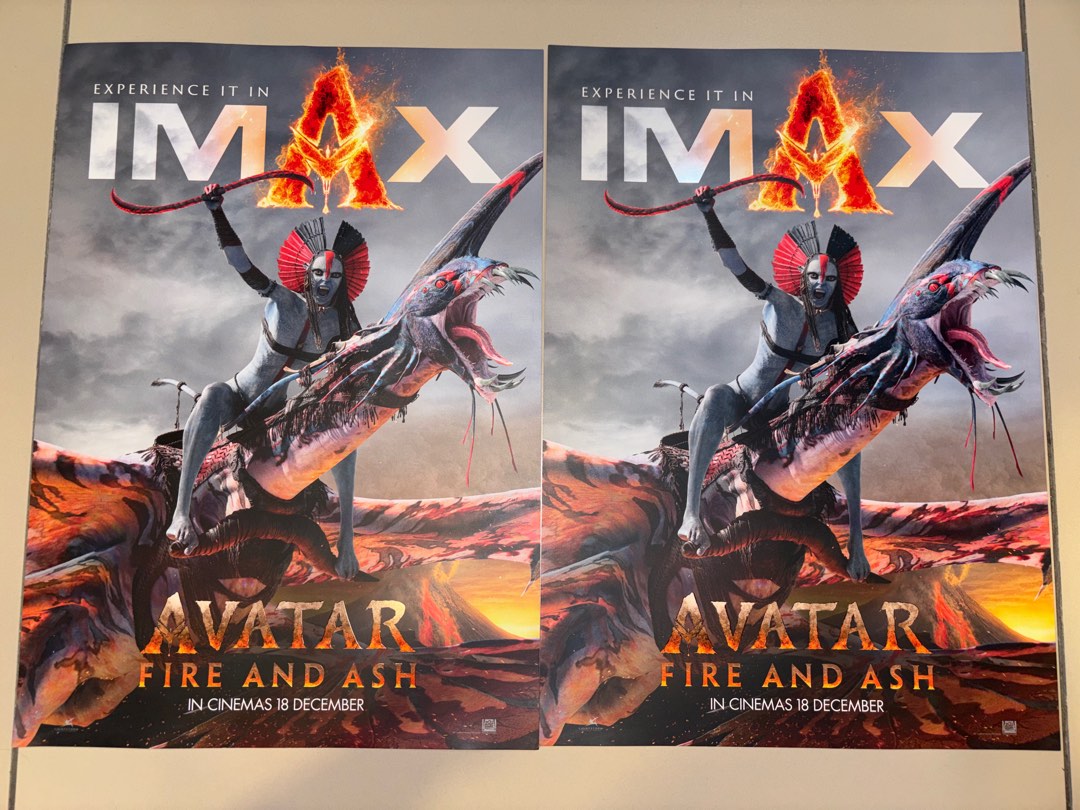 Avatar: Fire and Ash IMAX Movie Poster, Hobbies & Toys, Collectibles ...
