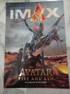 Avatar: Fire and Ash IMAX Movie Poster, Hobbies & Toys, Collectibles ...