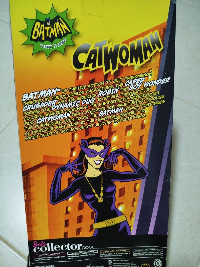 Barbie Collector Catwoman Batman Classic TV Series Doll, Hobbies & Toys ...
