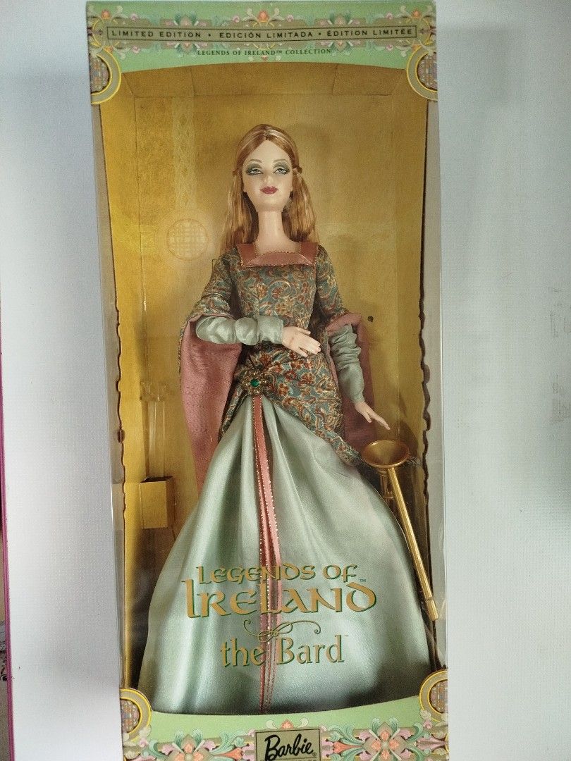 Barbie Limited Edition The Bard Legend of Ireland, Hobbies & Toys, Toys ...
