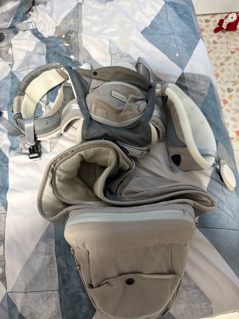 Bebear Baby Carrier - Grey, Babies & Kids, Going Out, Carriers & Slings ...