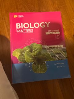 Biology Matters GCE 'O' Level 2nd Edition, Hobbies & Toys, Books ...