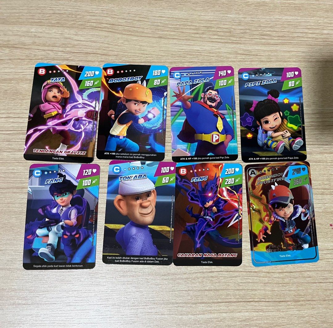 BoBoiBoy Trading Cards, Hobbies & Toys, Toys & Games on Carousell