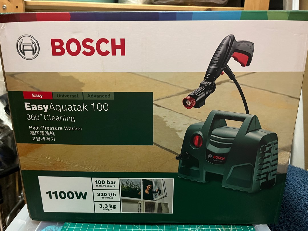 Bosch EasyAquatak 100 High-Pressure Washer, Furniture & Home Living ...