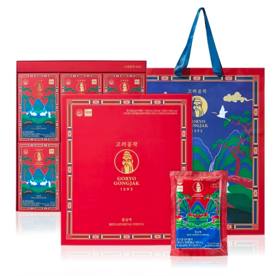 Brand new gift hamperr korea 6 year red ginseng set, Food & Drinks ...