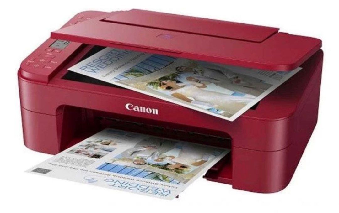 Canon Printer Red (Scan,Copy,Print) with ink cartridge, Computers ...