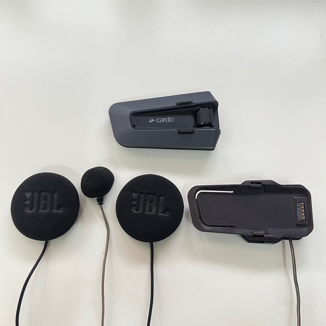 Cardo Packtalk Edge Intercom with Upgraded 45MM JBL Speaker FOR FULL ...