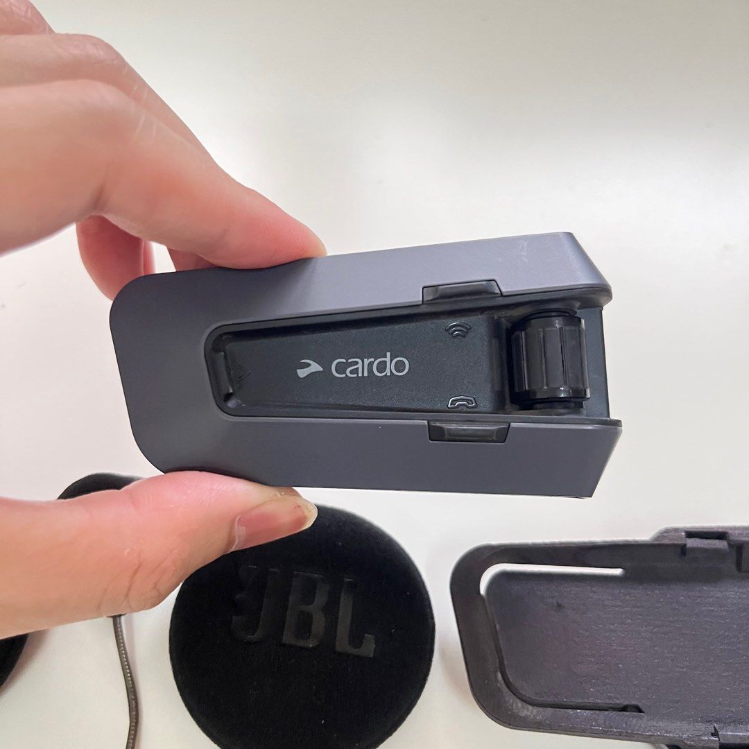 Cardo Packtalk Edge Intercom with Upgraded 45MM JBL Speaker FOR FULL ...