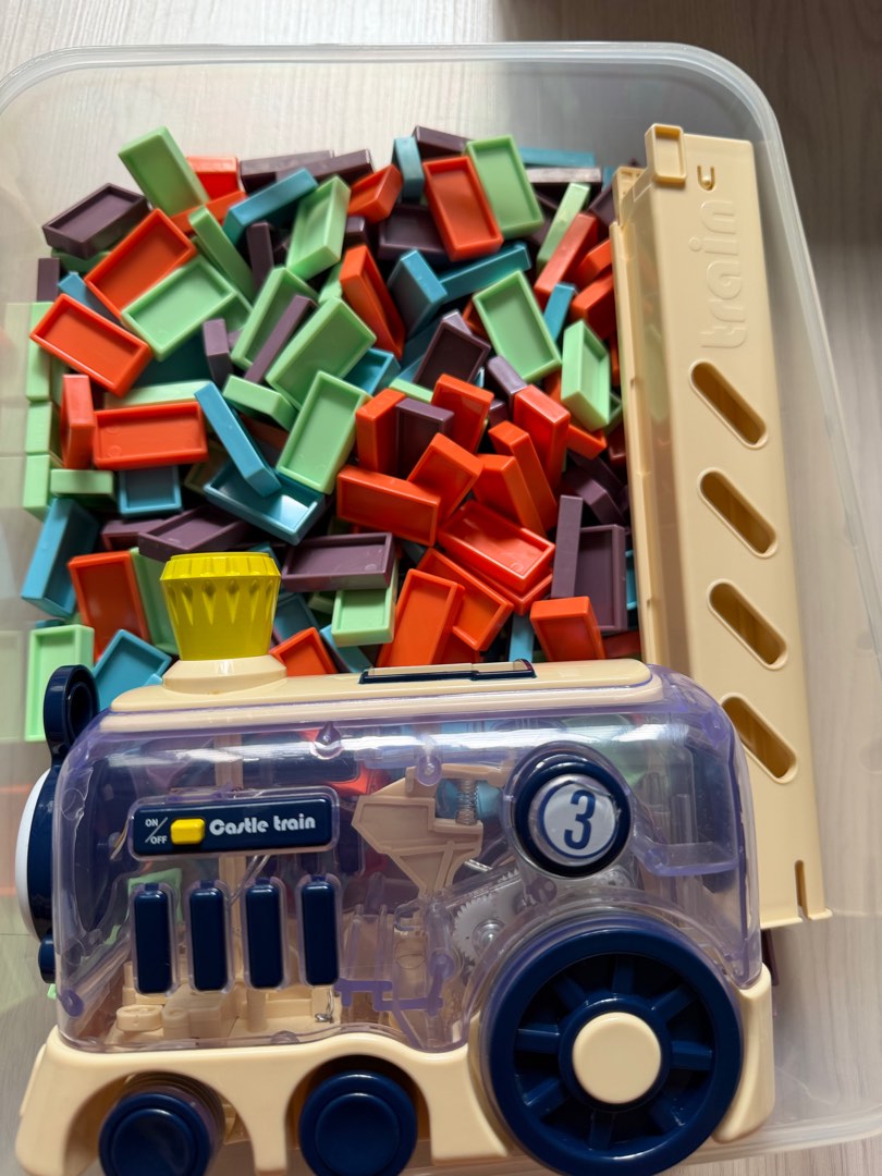 Castle Train Domino Set, Hobbies & Toys, Toys & Games on Carousell