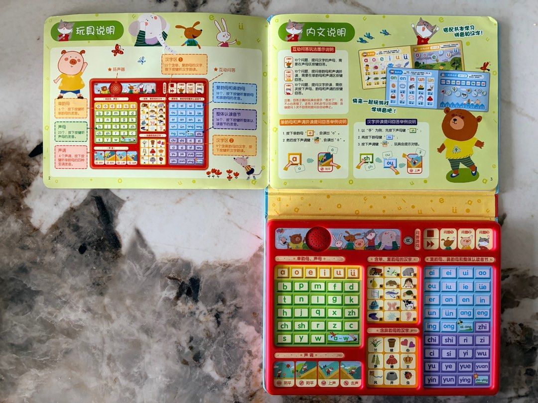 Learn Mandarin Chinese Pinyin Interactive Soundbook, Hobbies & Toys ...