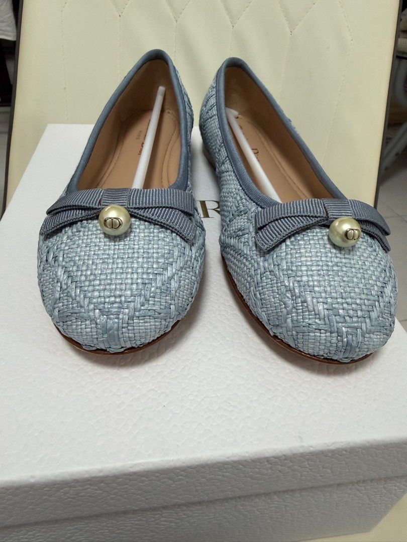 Christian Dior Ballet Flats - Blue, Women's Fashion, Footwear, Flats on ...