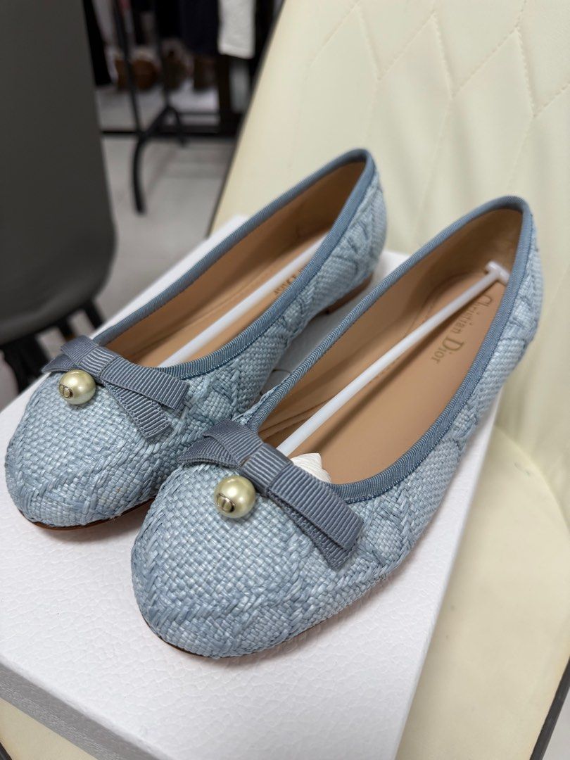Christian Dior Ballet Flats - Blue, Women's Fashion, Footwear, Flats on ...