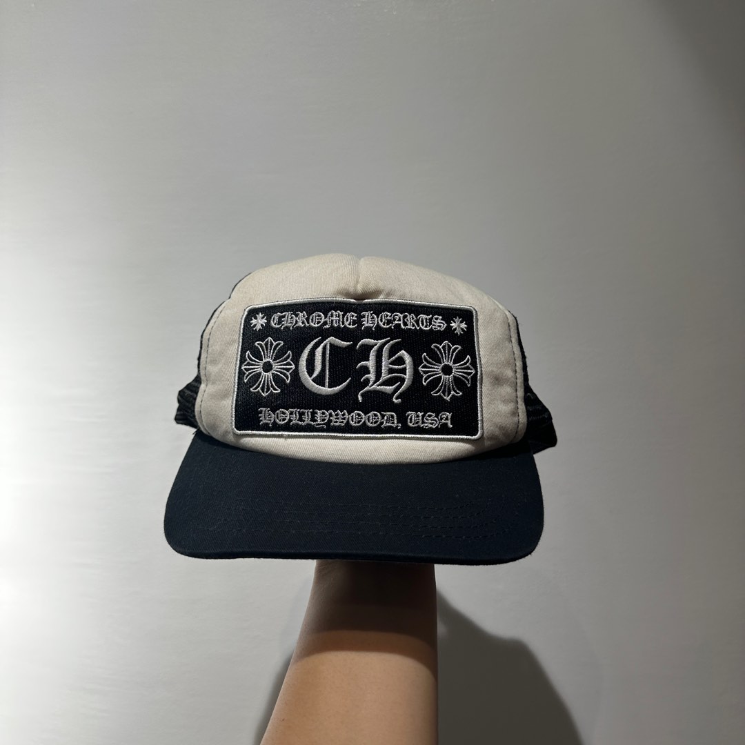CHROME HEARTS Hollywood USA Trucker Cap Authentic 💯, Men's Fashion ...