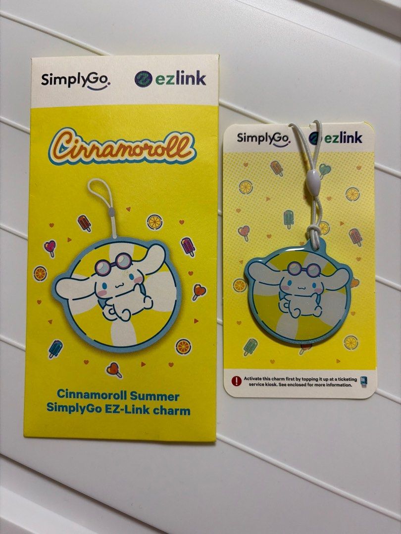 Cinnamoroll Summer SimplyGo EZ-Link Charm, Hobbies & Toys, Travel ...
