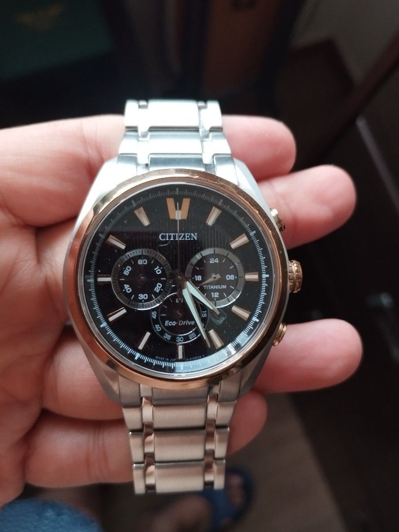 Citizen Eco-Drive Titanium Chronograph Watch, Men's Fashion, Watches ...