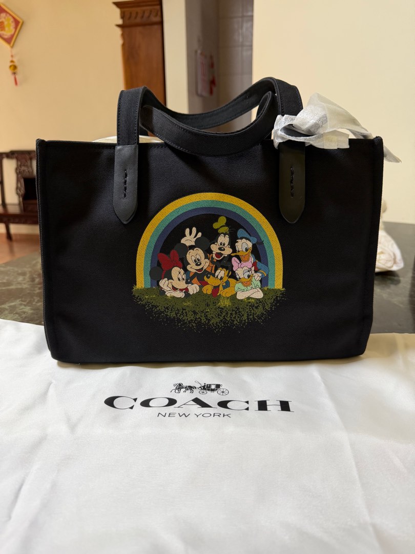 Coach Disney Mickey Mouse Tote Bag, Women's Fashion, Bags & Wallets ...