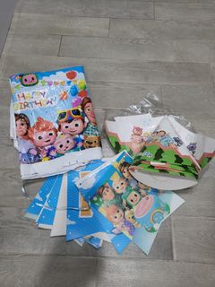 $6.50 cocomelon 16 pcs Happy Birthday Banner 1.8 meter, Hobbies & Toys ...