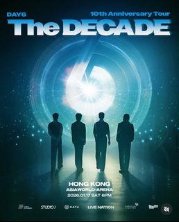 [放]DAY6 The Decade 10週年演唱會 17/1 1899 VIP, 門票＆禮券, 活動門票 - Carousell